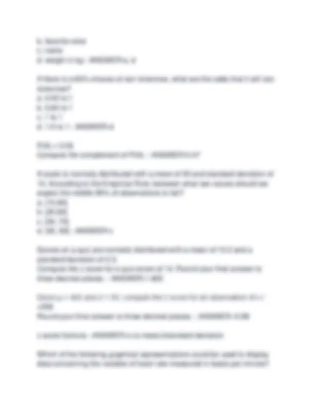 Statistics Midterm Exam Questions and Answers: A Comprehensive Review ...