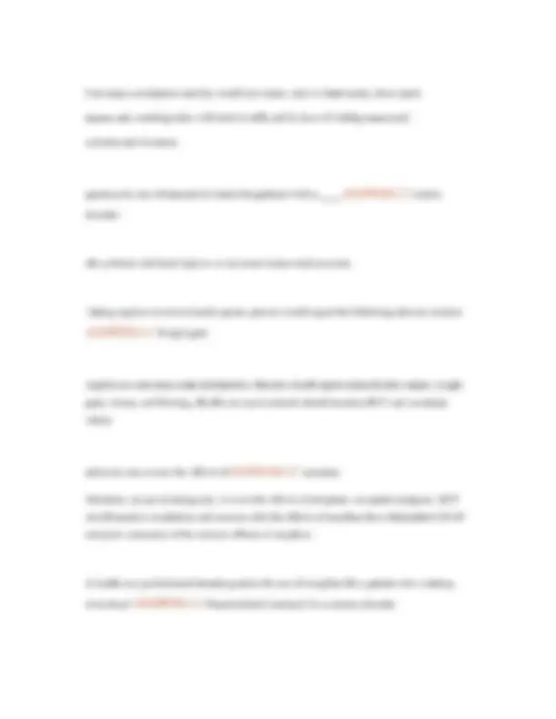 Pathopharmacology Exam 2 with Questions and Answers | Exams Nursing | Docsity