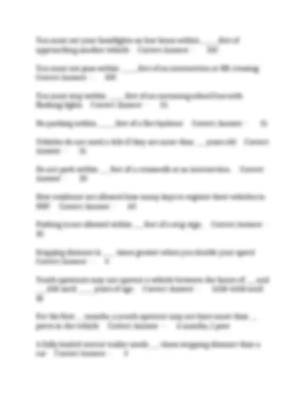 Benson's Drivers Ed Final 2025 - Questions With Correct Solutions ...