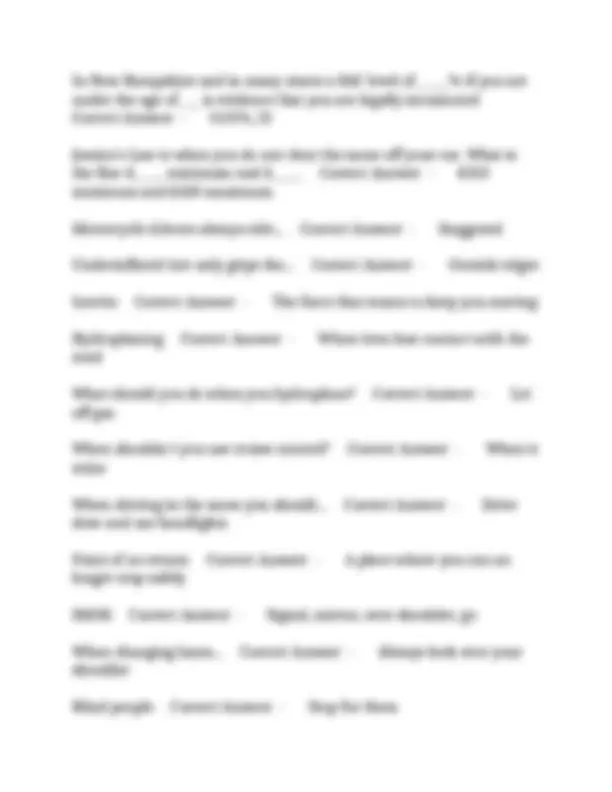 Benson's Drivers Ed Final 2025 - Questions With Correct Solutions ...