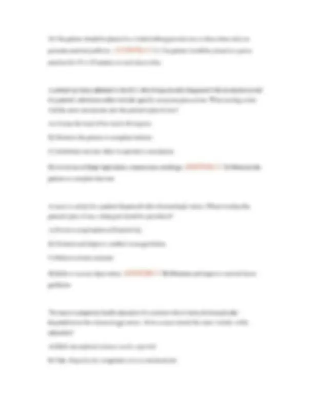 Stroke NCLEX Exam Prep with Complete Solutions | Exams Nursing | Docsity