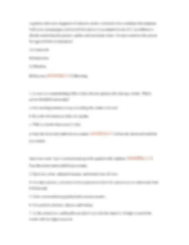 Stroke NCLEX Exam Prep with Complete Solutions | Exams Nursing | Docsity