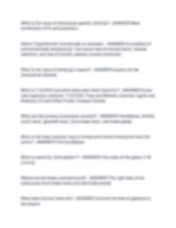 MSF Basic Rider Course Exam 2024 Update Questions and Correct Answers ...