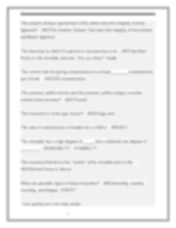 Sports Medicine 2 Final Exam Study Guide Latest 2025-2026. Questions ...