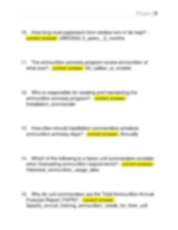 CLASS V ISSUE AND TURN-IN PROCEDURES FOR USING UNITS AMMO 64 PRACTICE EXAM 2025. | Exams ...