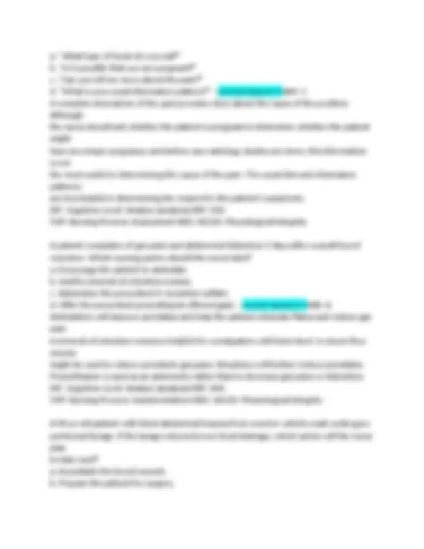 Chapter 42: Lower Gastrointestinal Problems Lewis: Medical-Surgical ...