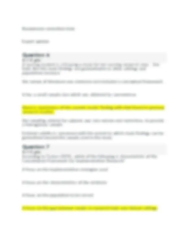 Nursing Research and Evidence-Based Practice: Multiple Choice Questions ...