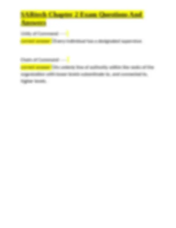 SARtech Chapter 2 Exam Questions and Answers: Incident Command System ...