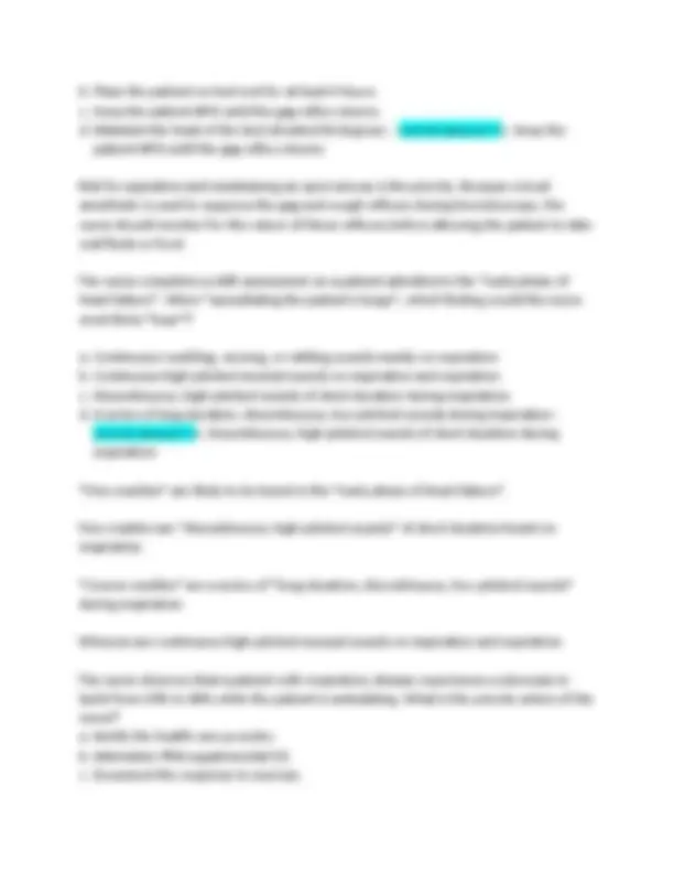 Chapter 25 Assessment of Respiratory System Lewis Medical-Surgical ...