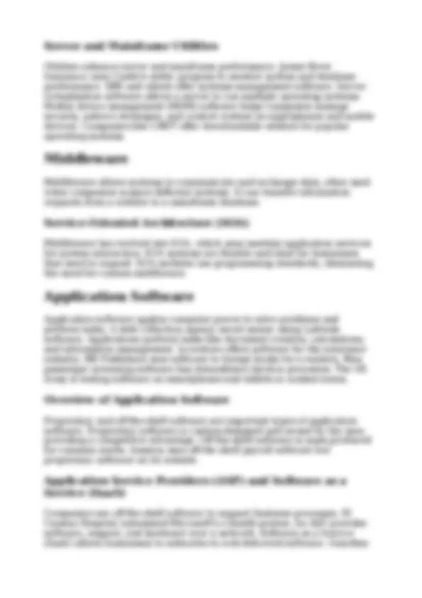 Summary, Business Information Systems: An Overview of Types, Uses, and ...