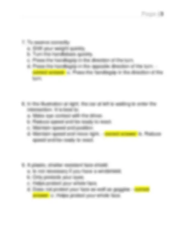 ILLINOIS MOTORCYCLE LICENSE TEST 2025: REAL VERIFIED QUESTIONS ...