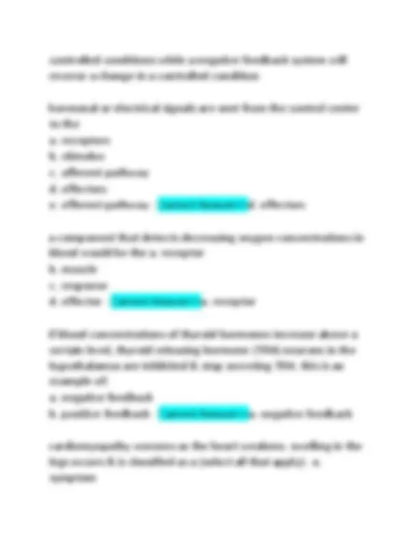 Anatomy & Physiology Chapter 1 Test Bank Latest 2025 Exam Questions And ...