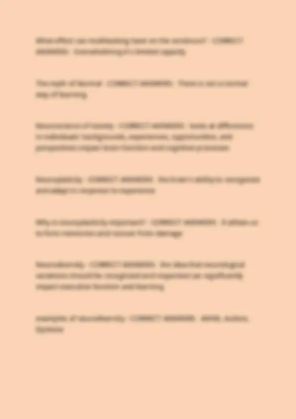 LEARNER AND LEARNING SCIENCE D664: EXAM, 2025/2026 WITH CORRECT ...