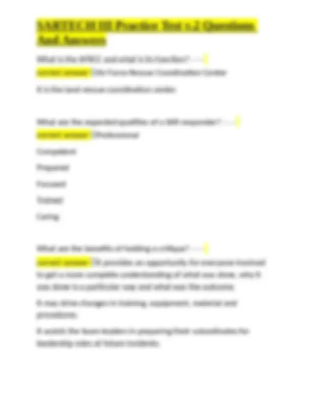 SARTECH III Practice Test v.2 Questions And Answers | Exams Information ...