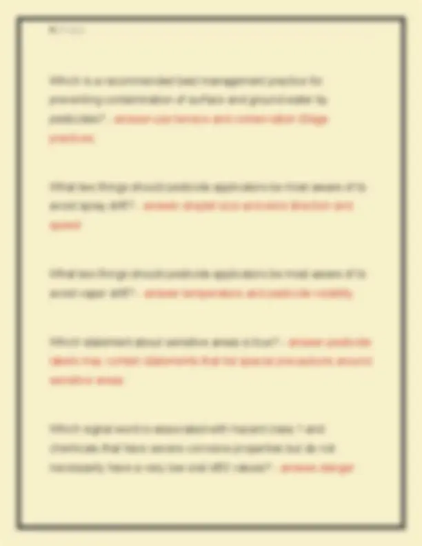 FLORIDA CORE PEST VERSION 1 AND VERSION 2 LATEST 2025 ACTUAL EXAM WITH ...