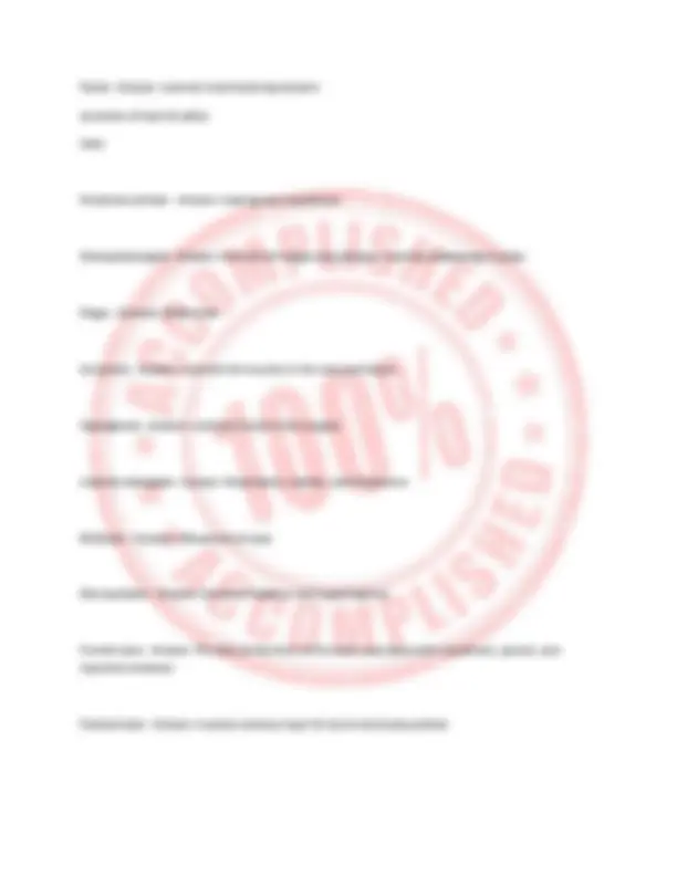 NU110: Exam 4 PONS - Answer--A bridge connecting the cerebellum w ...