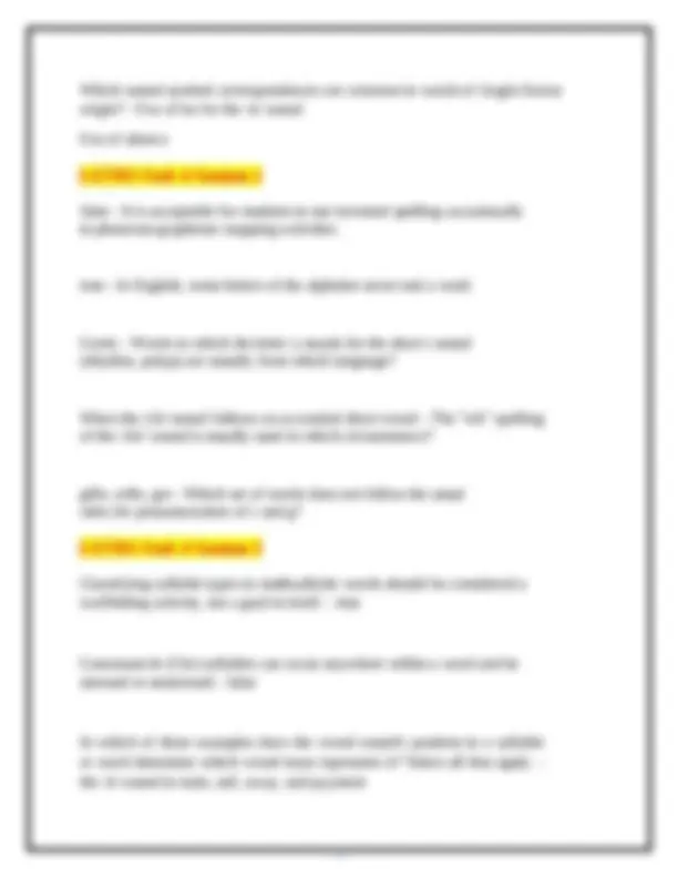 LETRS Unit 4 Assessment Test & All Sections Quiz 1-8 with Answers 2025 ...