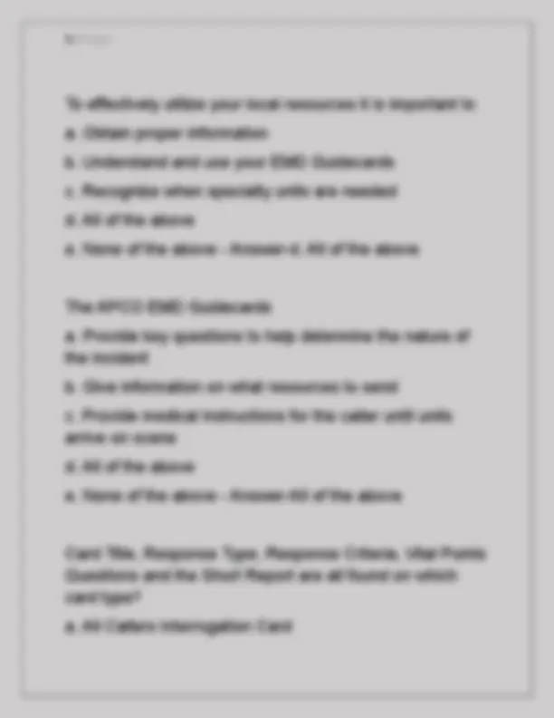 APCO EMD TEST FINAL EXAM 2025 NEWEST ACTUAL EXAM COMPLETE EXAM ...