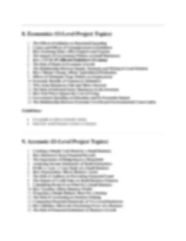 Zim school based projects | Schemes and Mind Maps English | Docsity