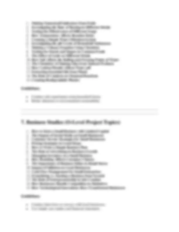 Zim school based projects | Schemes and Mind Maps English | Docsity