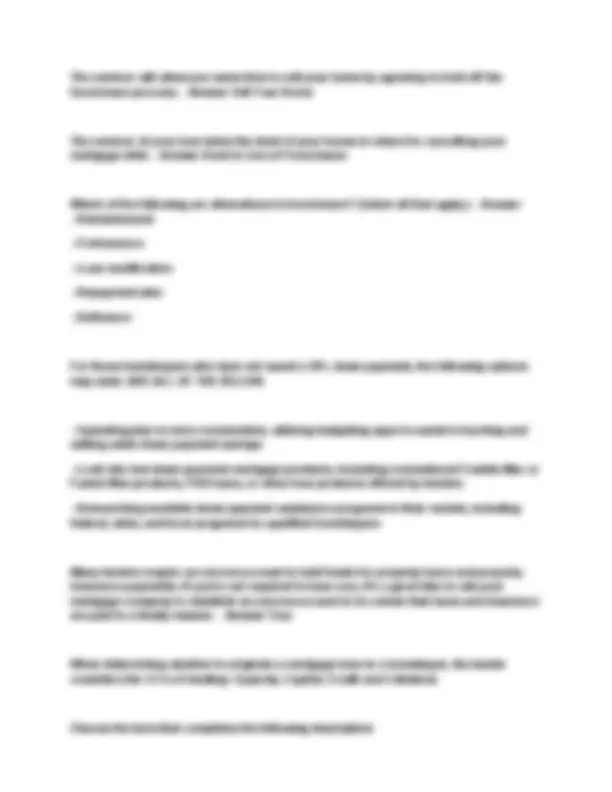 Freddie Mac - Credit Smart Exam Questions And Answers 2024-2025 | Exams ...