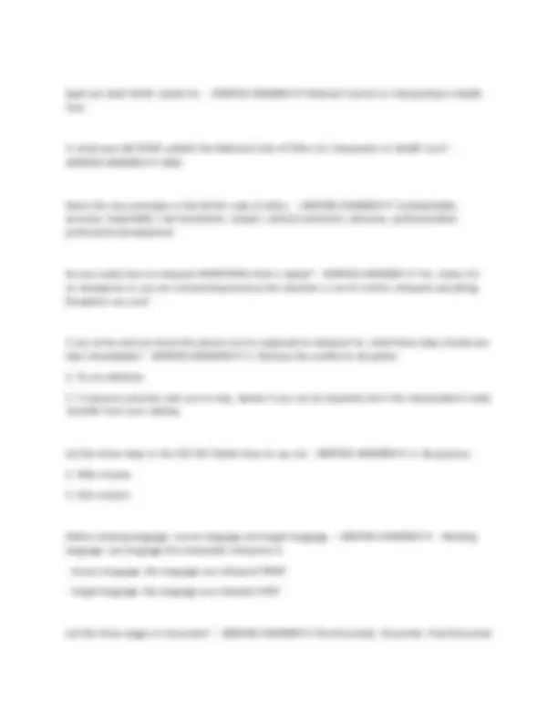 Community Interpreter exam questions with correct answers. | Exams Community Corrections | Docsity