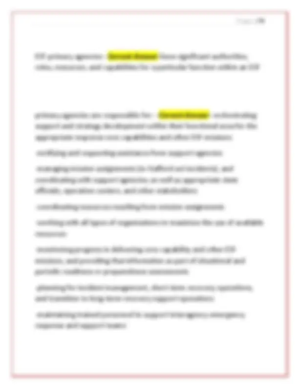 FEMA is / ICS 100, 200, 700, 800 (Incident Command System)Complete ...