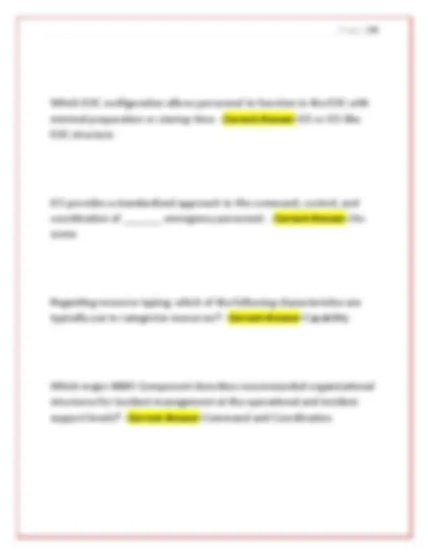 FEMA is / ICS 100, 200, 700, 800 (Incident Command System)Complete ...