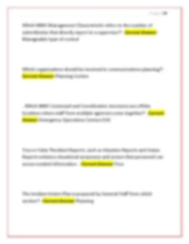 FEMA is / ICS 100, 200, 700, 800 (Incident Command System)Complete ...