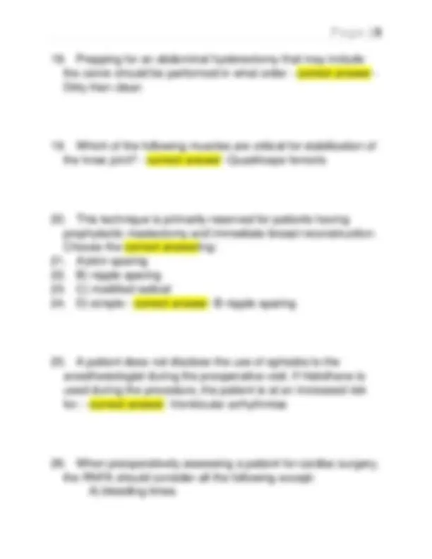 RNFA COURSE 1 TEST 2A 2025: REAL VERIFIED QUESTIONS & CORRECT ANSWERS ...