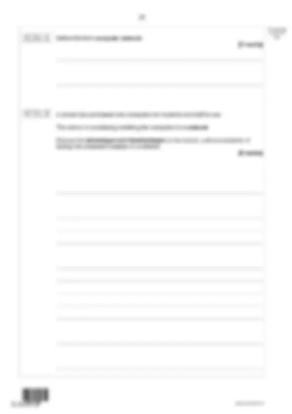 Actual 2024 AQA GCSE COMPUTER SCIENCE 8525/2 Paper 2 Merged Question ...