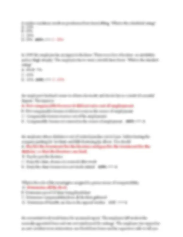 Workers' Compensation Case Studies: Questions and Answers | Exams ...