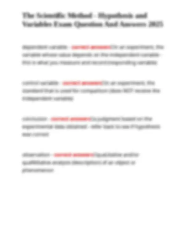 The Scientific Method: Hypothesis, Variables, and Experimental Design ...