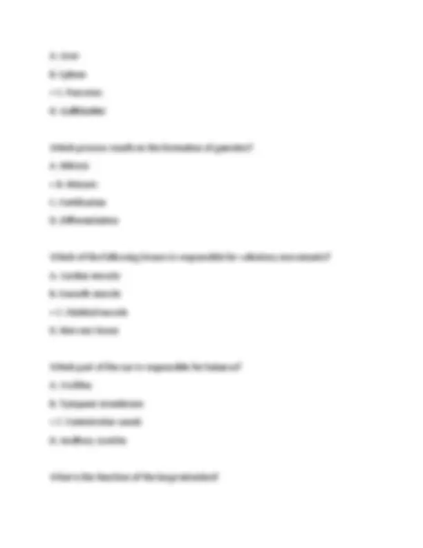 BIO 210 Final Exam Practice Questions & Answers: Key Biology Concepts ...