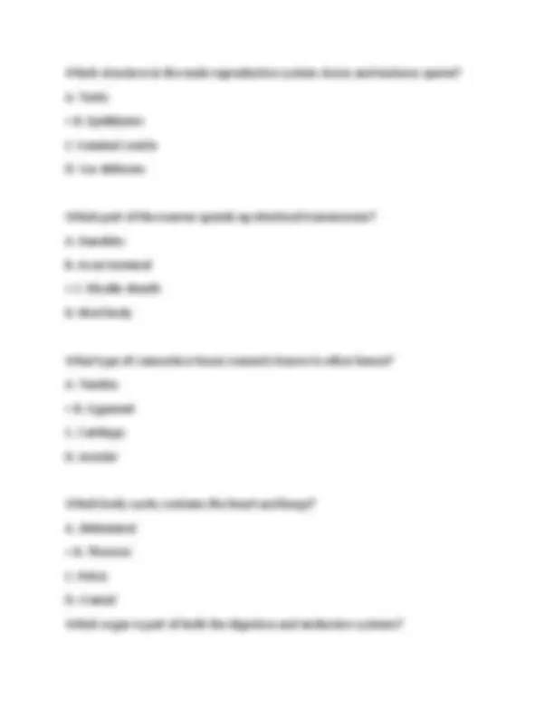 BIO 210 Final Exam Practice Questions & Answers: Key Biology Concepts ...