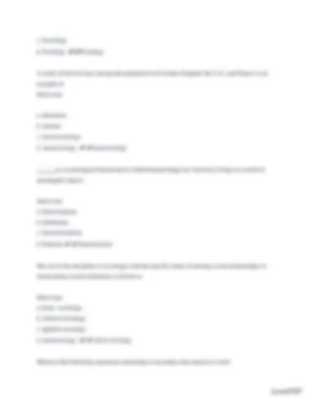 Intro to Sociology (2025) Exam 1 With Detailed & Verified | Questions ...