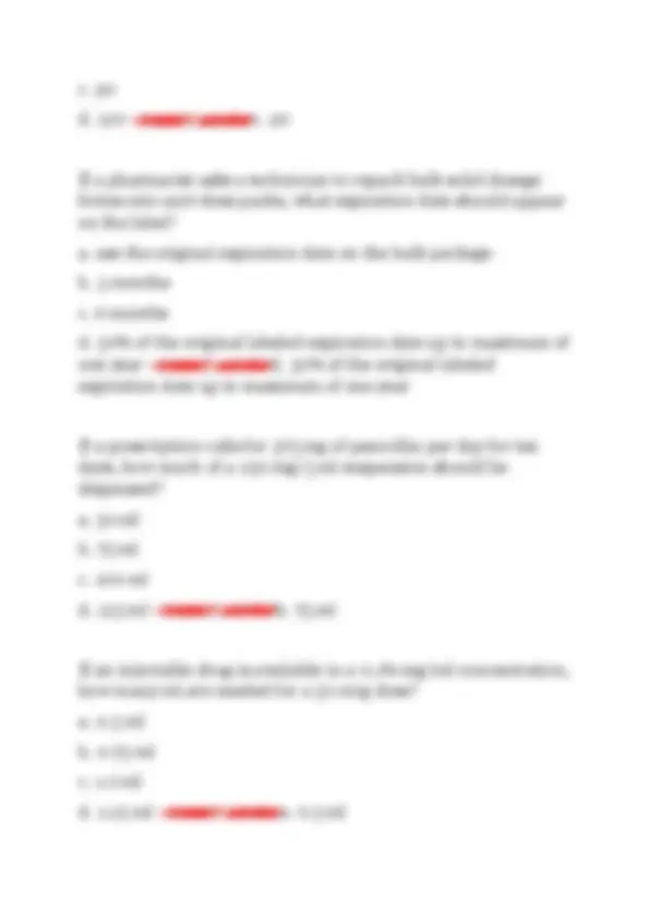 PTCB PRACTICE TEST NEWEST EXAM 2025 WITH MULTIPLE CHOICE OF QUESTIONS ...