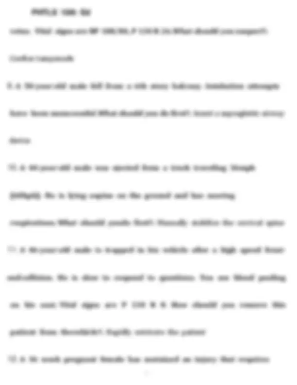 Phtls 10th edition post test QUESTIONS WITH CORRECT ANSWERS | Exams ...