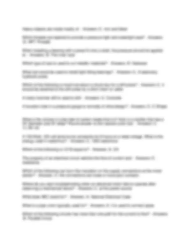 CWEA MAINTENANCE TECHNOLOGIST 1 PRACTICE QUESTIONS & ANSWERS | Exams ...