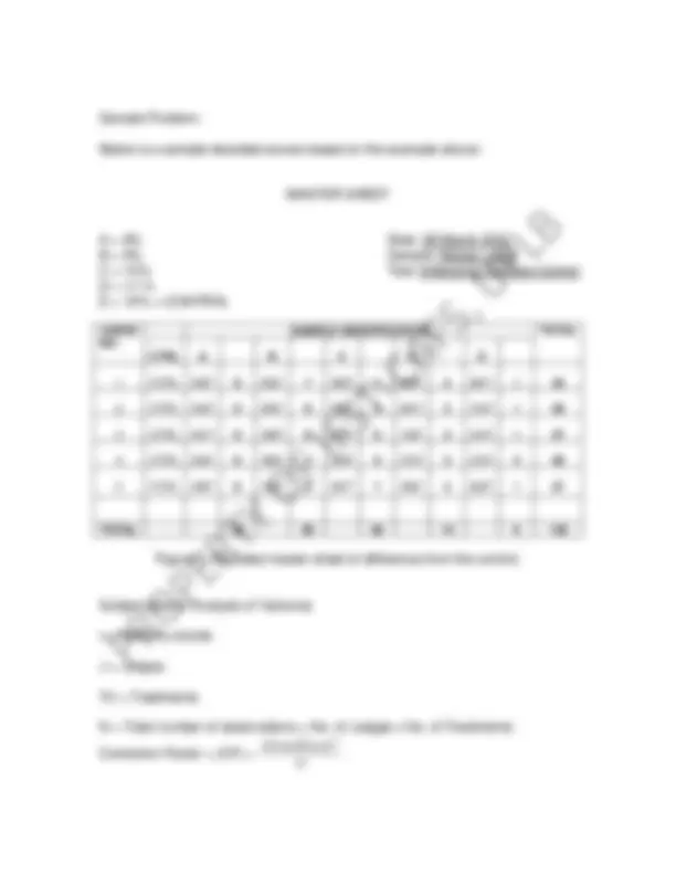 Sensory Evaluation Test | Lecture notes English Language | Docsity