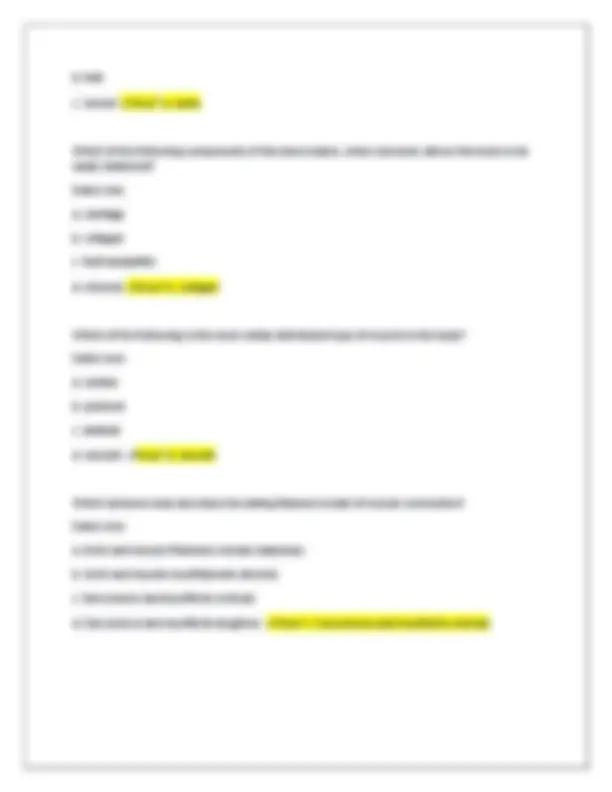 A & P 1 Final Exam, Straighterline Anatomy and Physiology Final ...