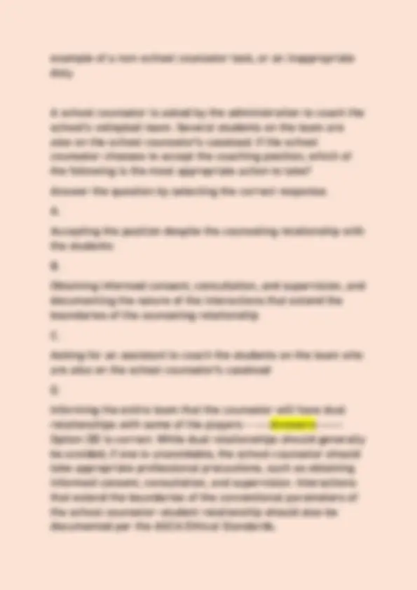 Praxis 5422 Practice Exam: Questions and Answers for School Counselors ...