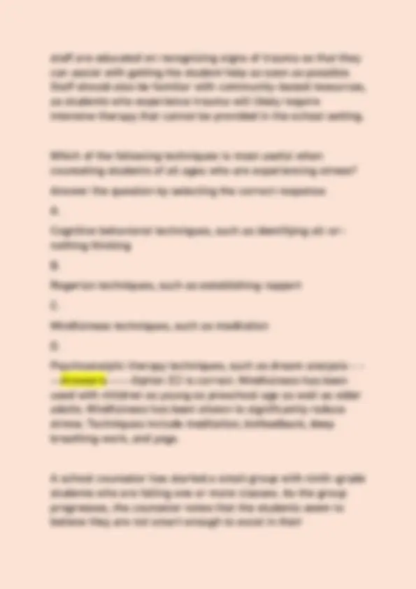 Praxis 5422 Practice Exam: Questions and Answers for School Counselors ...