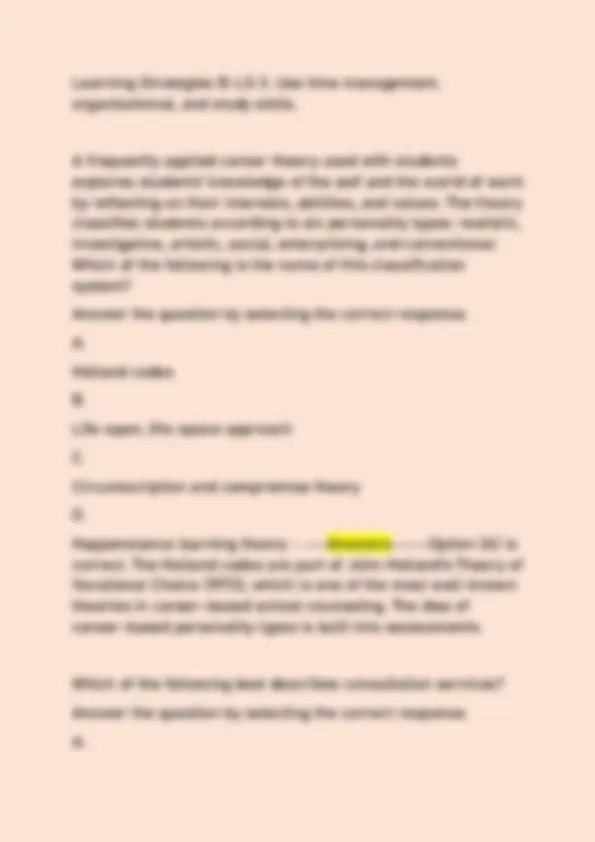 Praxis 5422 Practice Exam: Questions and Answers for School Counselors ...