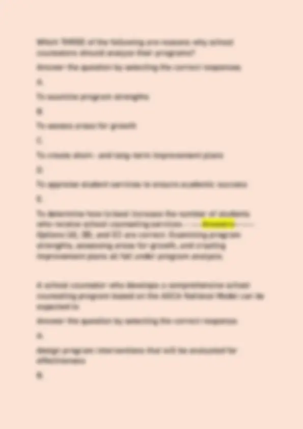 Praxis 5422 Practice Exam: Questions and Answers for School Counselors ...