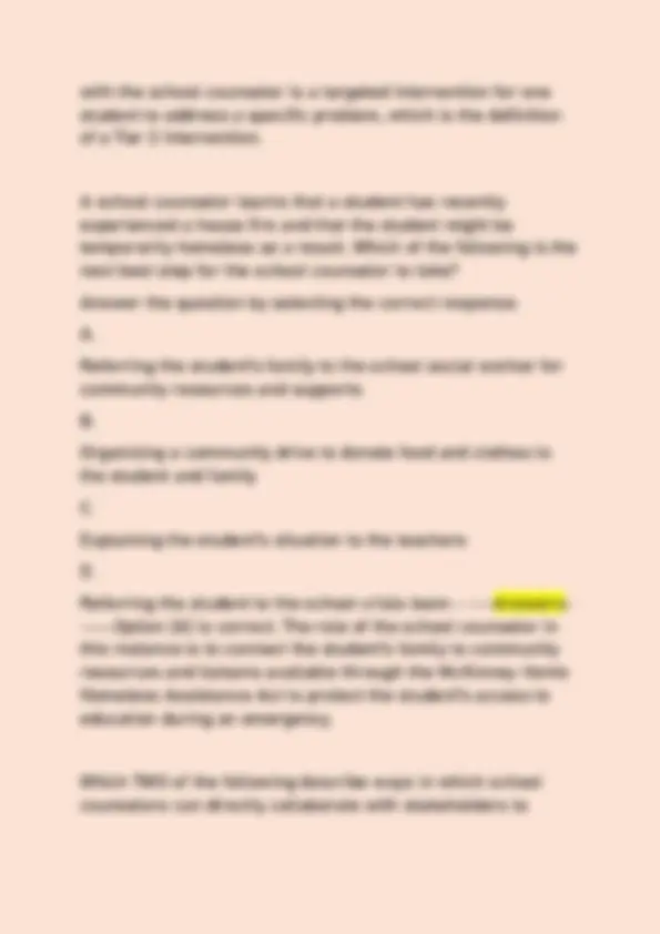 Praxis 5422 Practice Exam: Questions and Answers for School Counselors ...