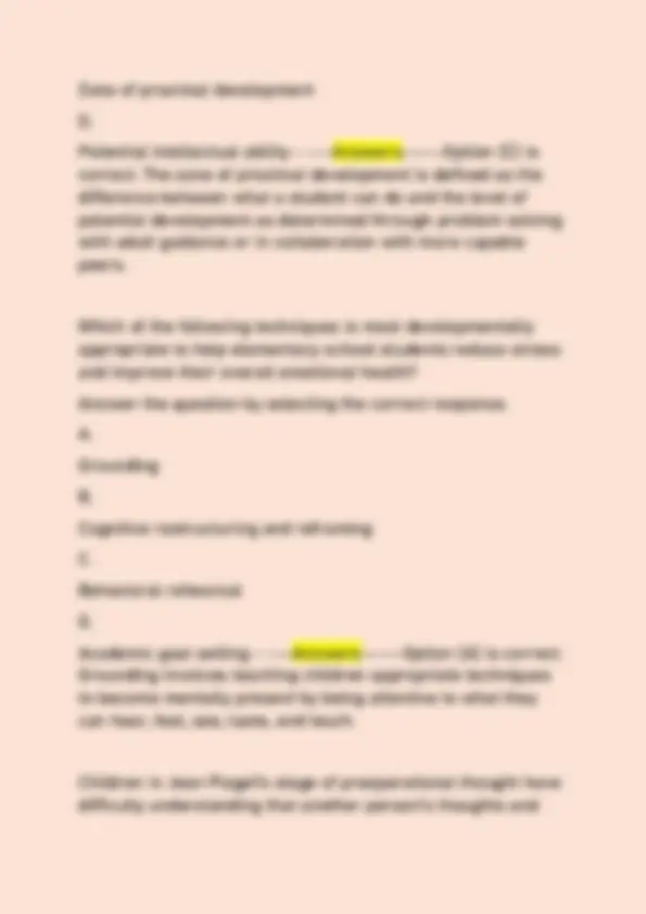 Praxis 5422 Practice Exam: Questions and Answers for School Counselors ...