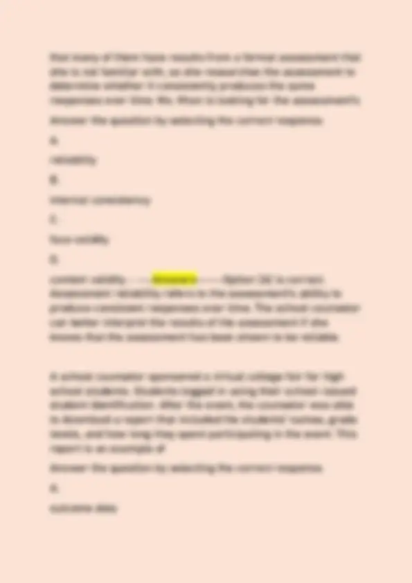 Praxis 5422 Practice Exam: Questions and Answers for School Counselors ...