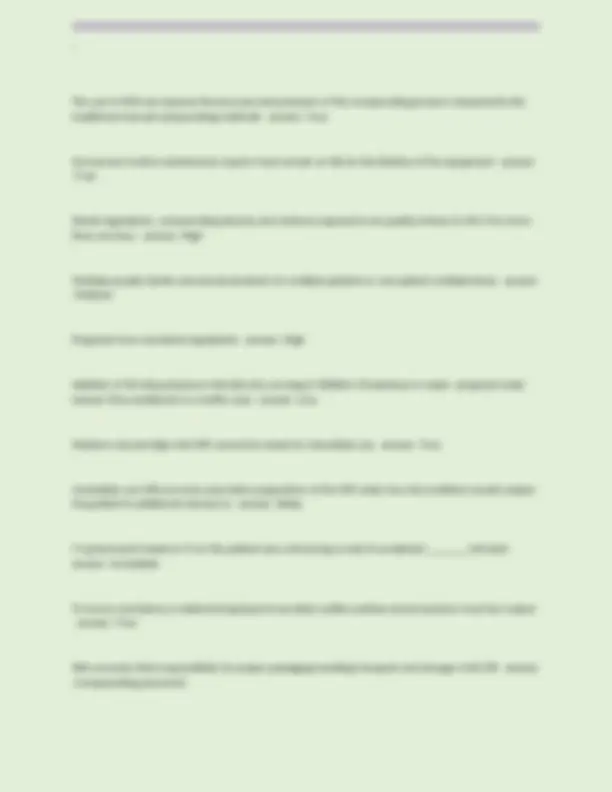 ASHP 797- Sterile compounding exam.docx | Exams Nursing | Docsity