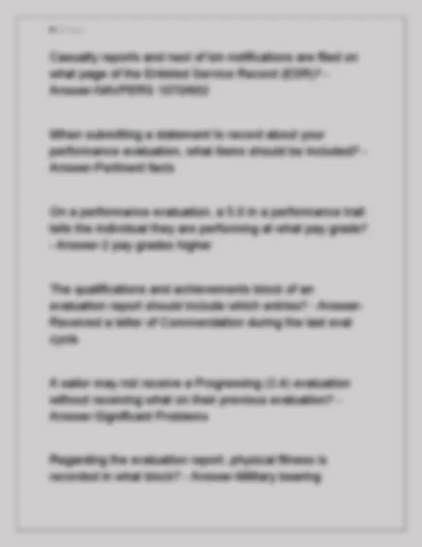 Navy Enlisted Advancement System (NEAS) Exam Questions and Answers ...